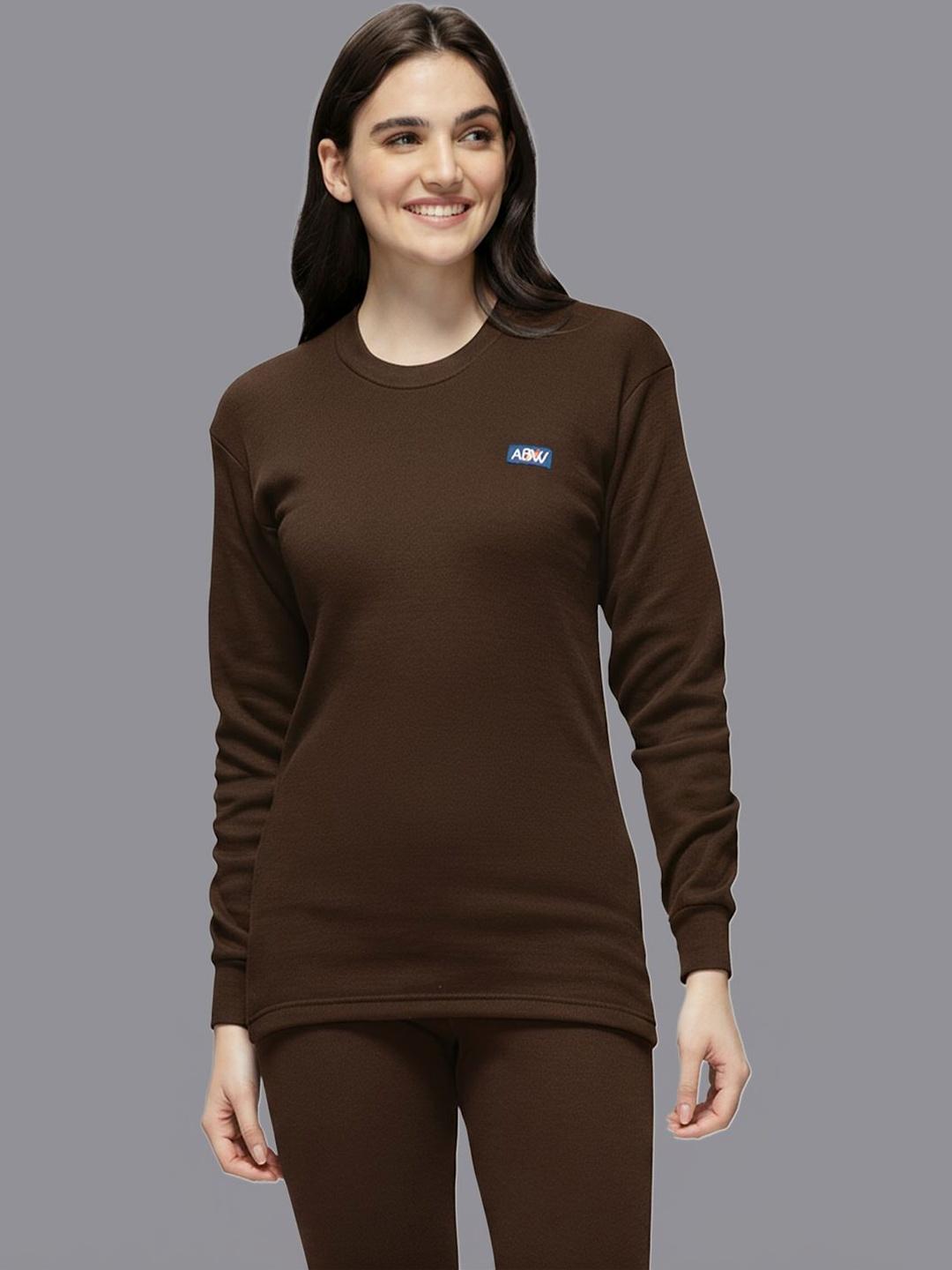 Buy AMUL COMFY Round Neck Thermal Tops - Thermal Tops for Women ...
