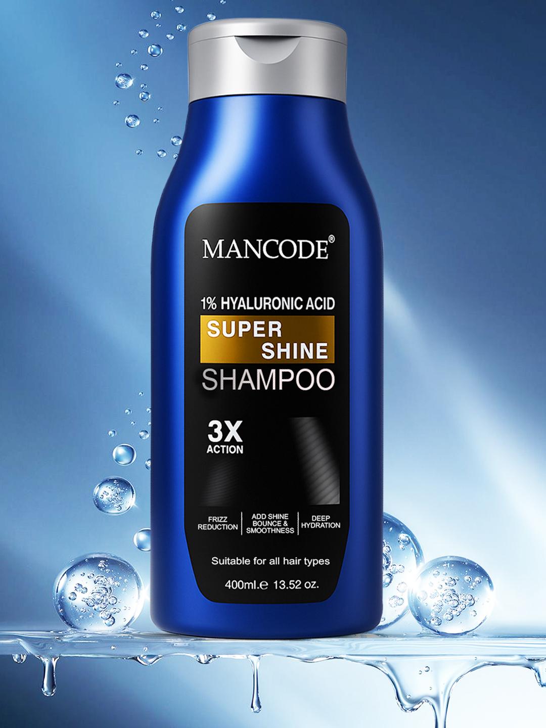 Buy MANCODE 1% Hyaluronic Acid Super Shine Shampoo 400 Ml - Shampoo for ...