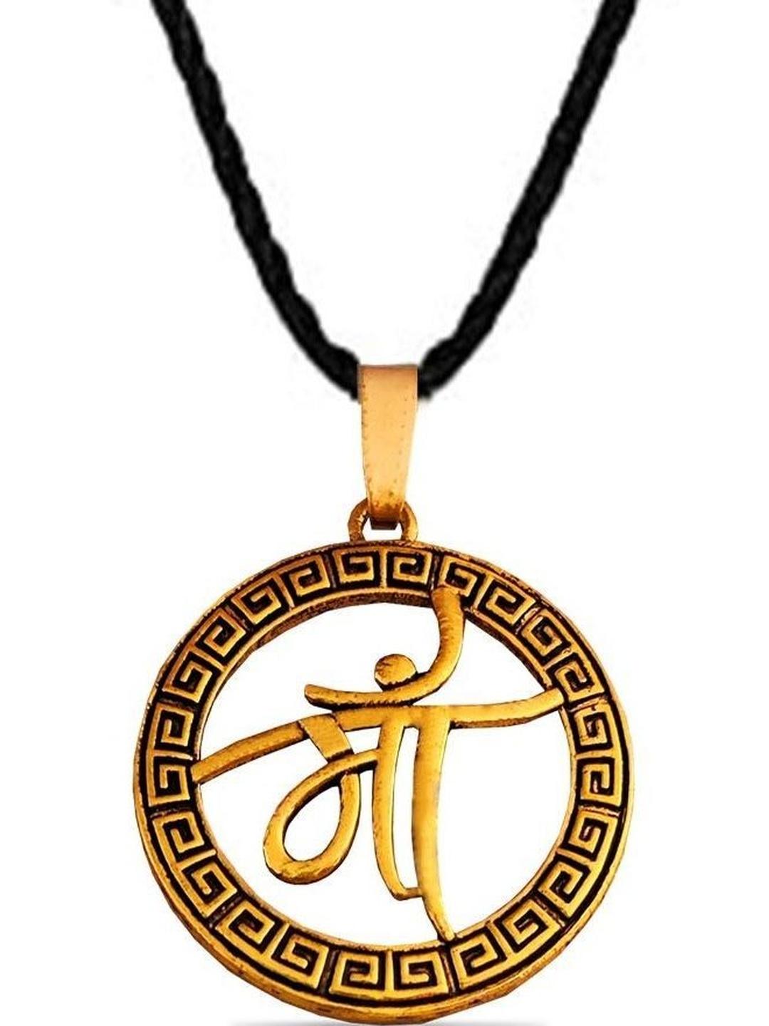 Buy De Ultimate Gold Plated Circular Pendants With Chains - Pendant for ...