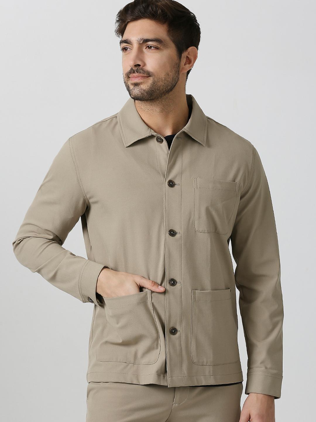 Buy ONEMILE Spread Collar Shacket - Shackets for Men 24964520 | Myntra
