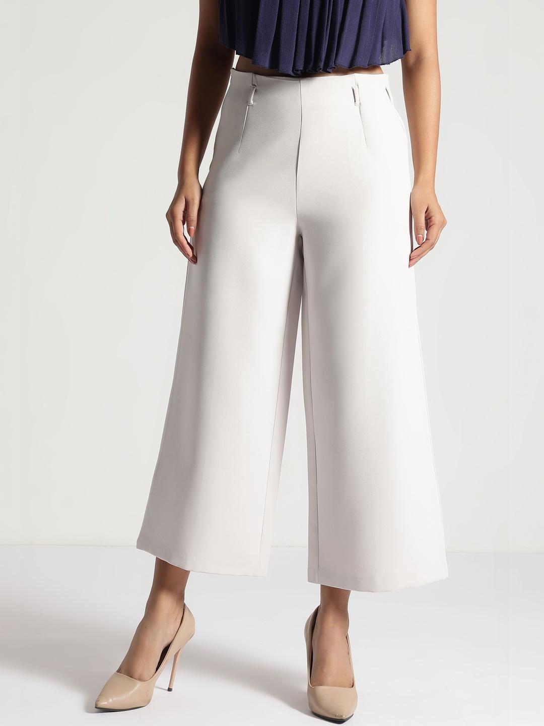 Buy SINO STAR ENTERPRISE Women Relaxed Culottes Trousers - Trousers for ...