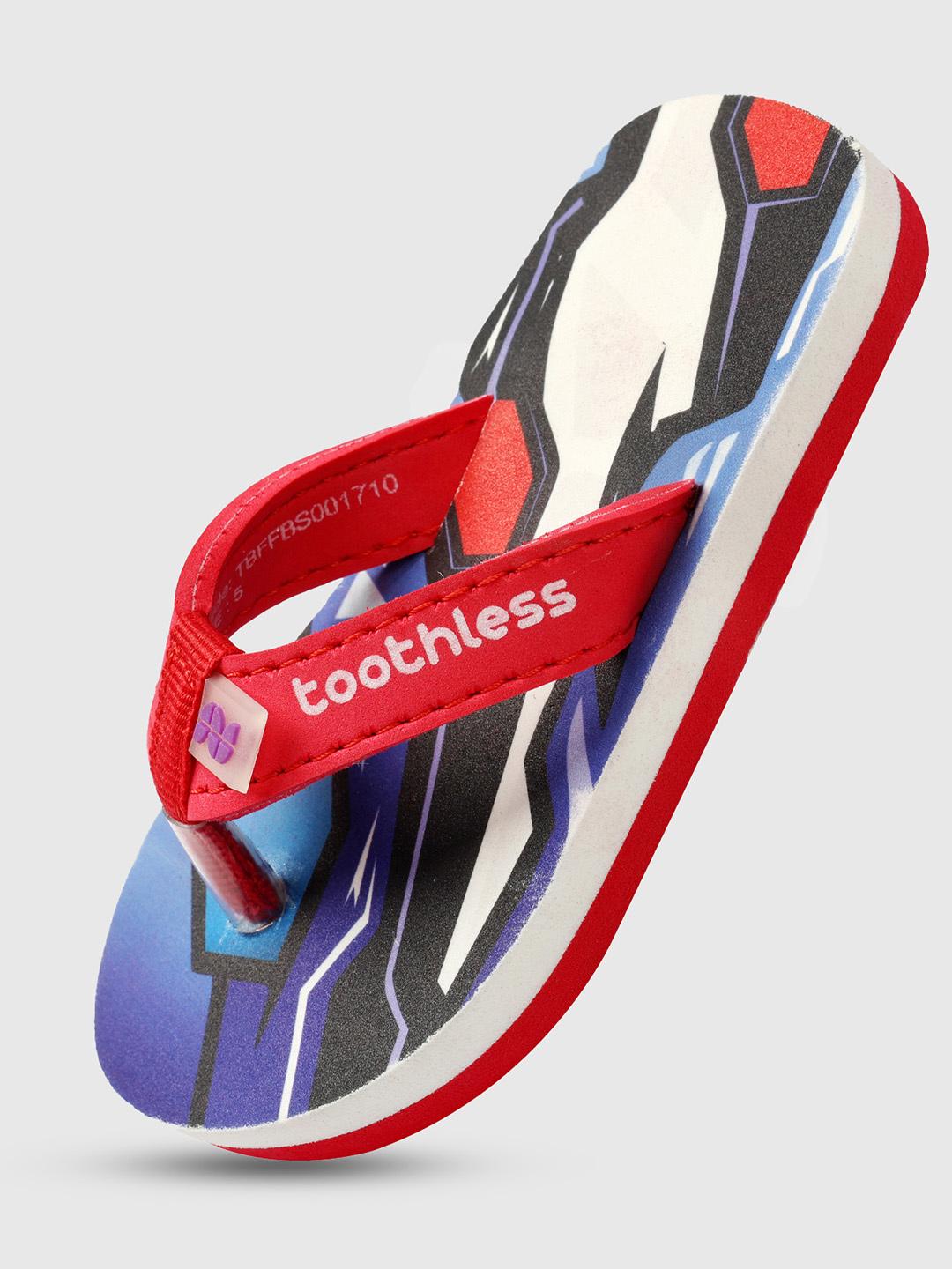 Buy Toothless Boys Red EVA Printed Thong Flip Flops - Flip Flops for ...