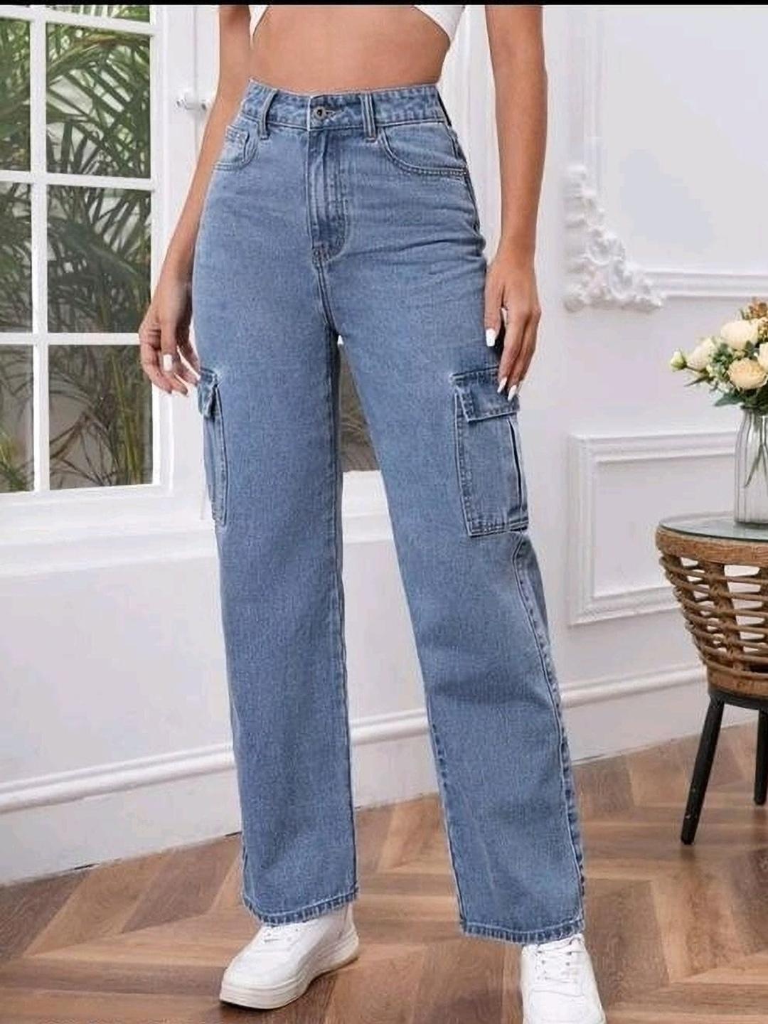 Buy AJ Collection Women Boyfriend Fit High Rise Stretchable Jeans ...