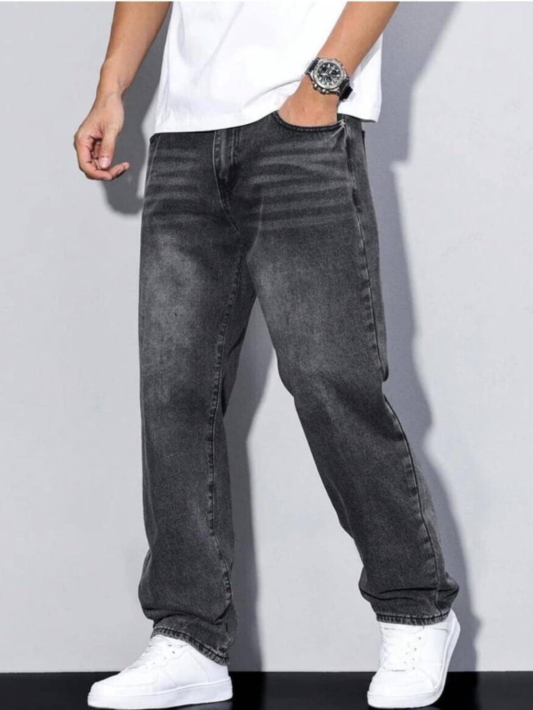 Buy AngelFab Men Relaxed Fit High Rise Light Fade Stretchable Jeans ...