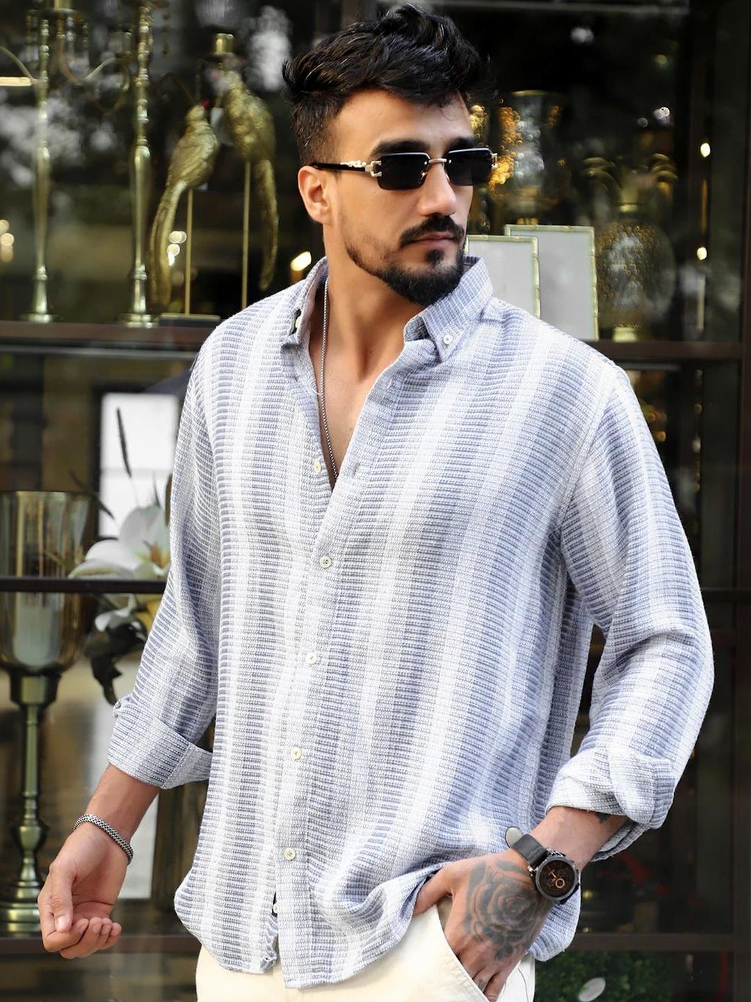 Buy JIMMY & JORDAN Men Striped Casual Shirt - Shirts for Men 39043099 ...