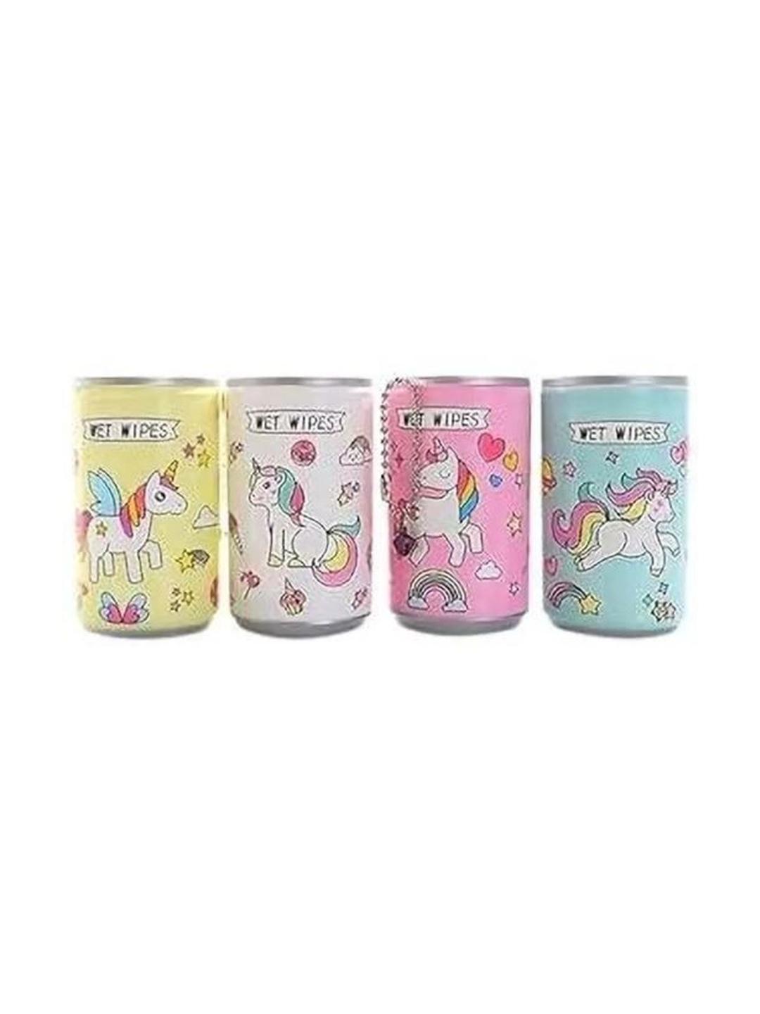 Buy B INIK Set Of 4 Can Shape Mini Portable Wet Wipes Tissue 25 Wipes ...