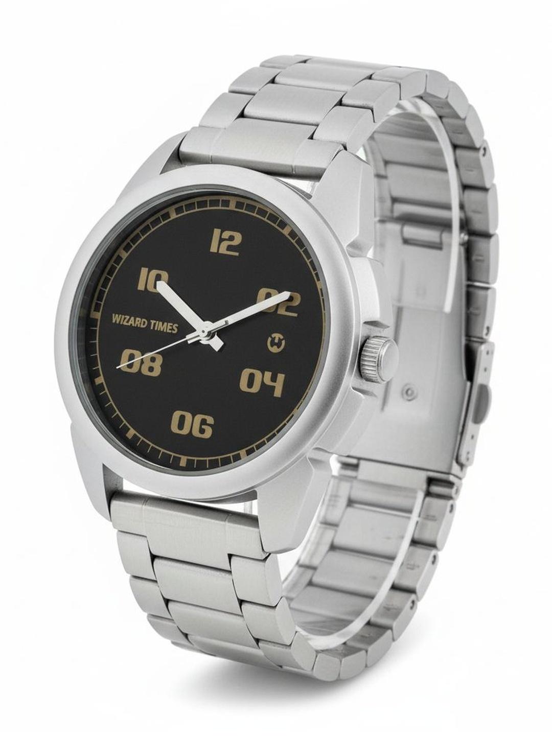 Buy WIZARD TIMES Men Dial & Stainless Steel Straps Analogue Watch VN 39 ...