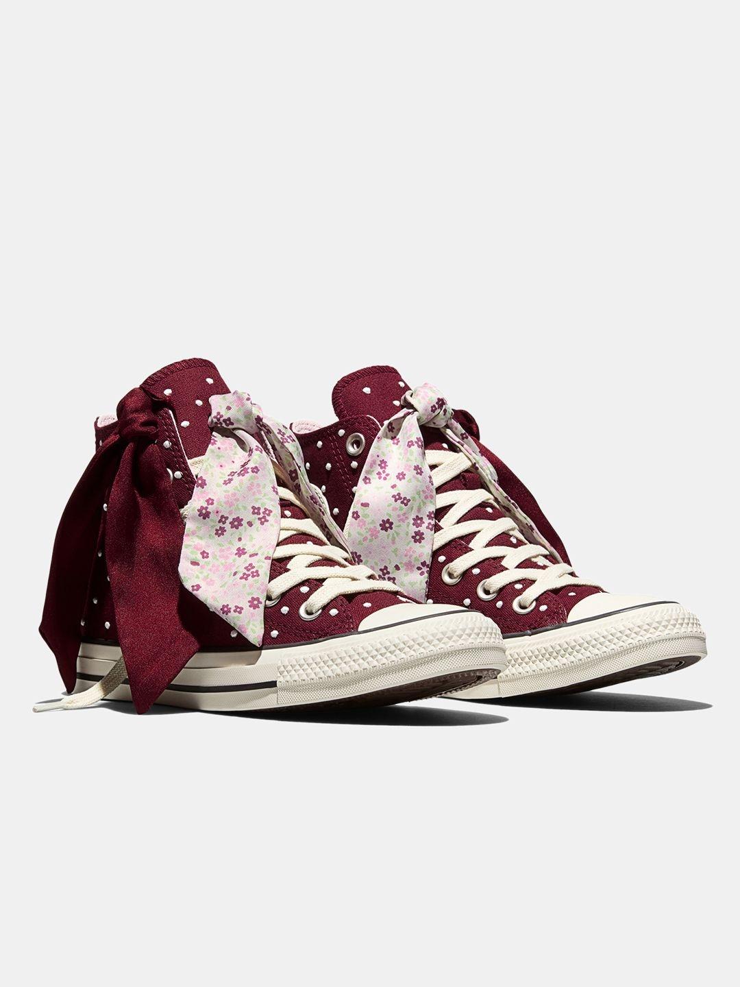 Buy Converse Unisex Chuck Taylor All Star Scarf Bow High Top Sneaker ...