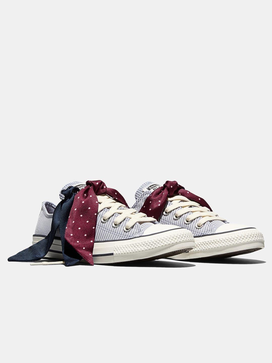 Buy Converse Unisex Chuck Taylor All Star Scarf Bow Low Top Sneaker ...