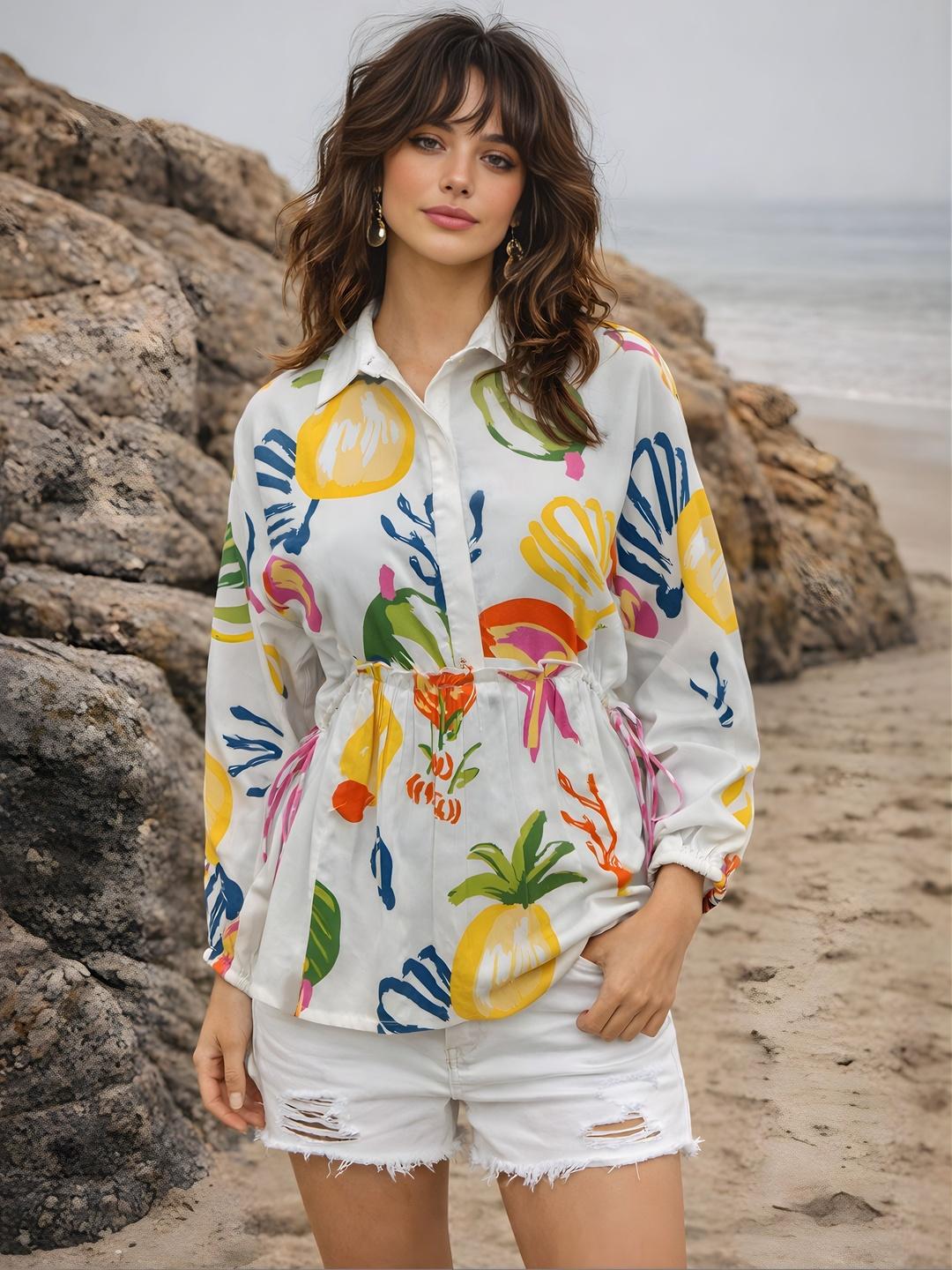 Buy Dora Dori Tropical Print Tropical Top - Tops for Women 39065730 ...