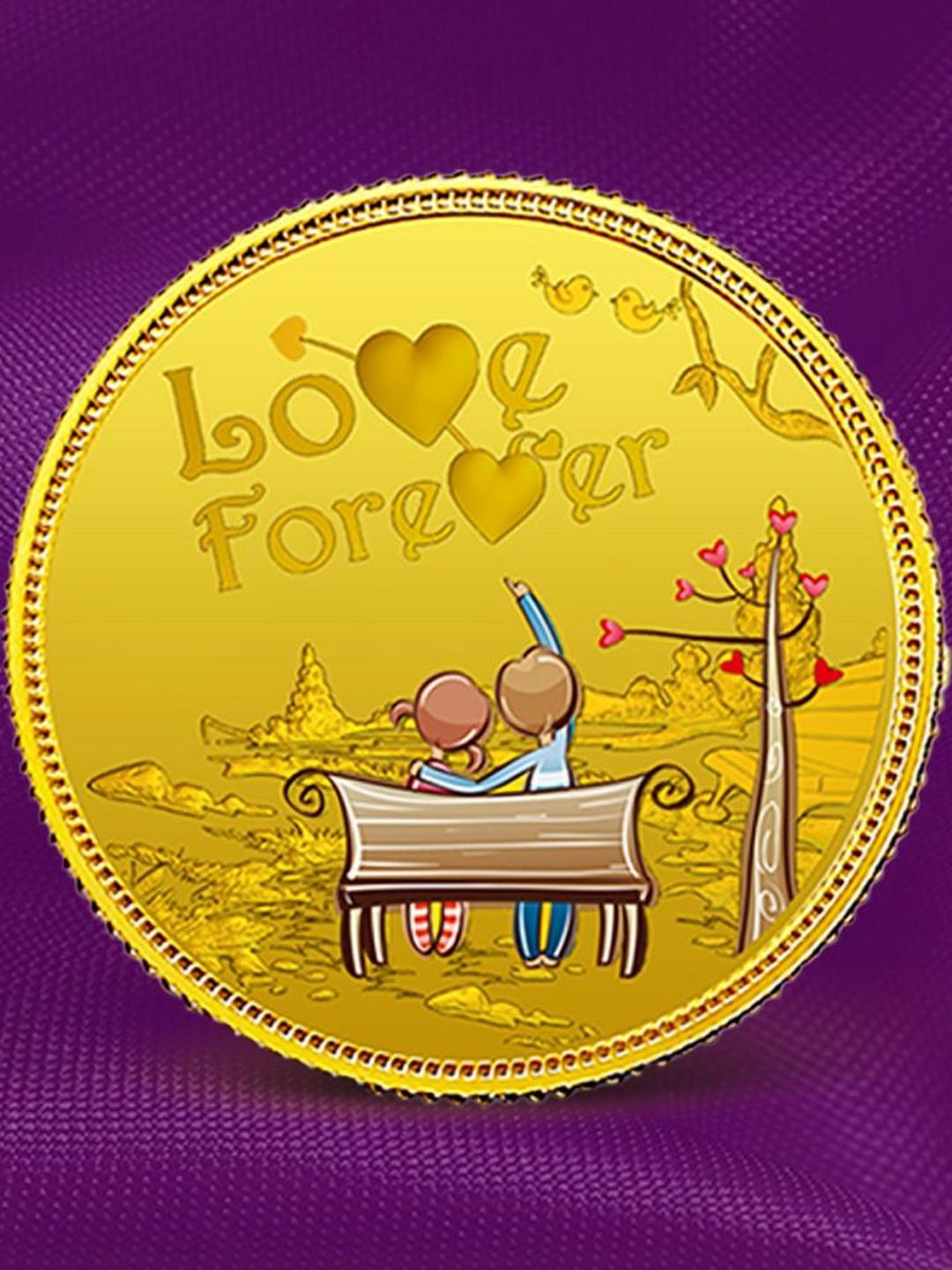 Buy MMTC PAMP 24K 999.9+ Purest 5 Gm Love Forever Gold Coin 5g - Gold ...