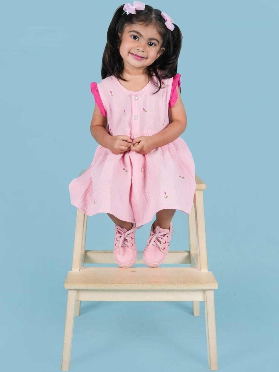 Buy LOYZO LOYAL TO JOY Print Fit & Flare Dress - Dresses for Girls ...