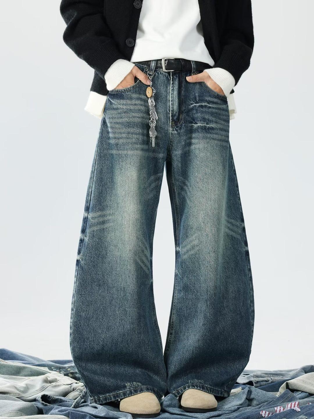 Buy StyleCast X Revolte Men Wide Leg Mid Rise Light Fade Jeans - Jeans ...