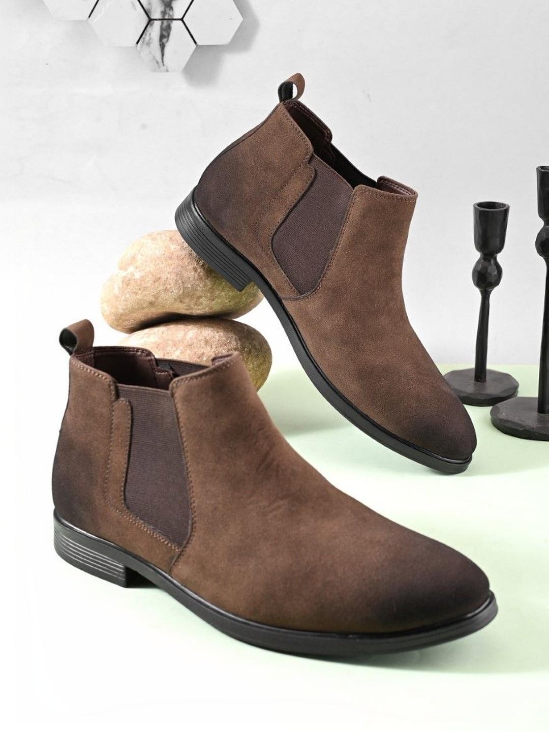 Buy House Of Pataudi Men Round Toe Comfortable Chelsea Boots - Boots ...