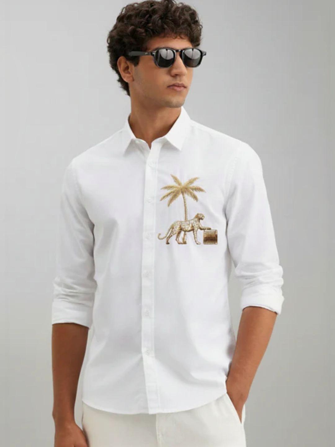 Buy CLASSY VOUGE Men Classic Animal Printed Casual Shirt - Shirts for ...