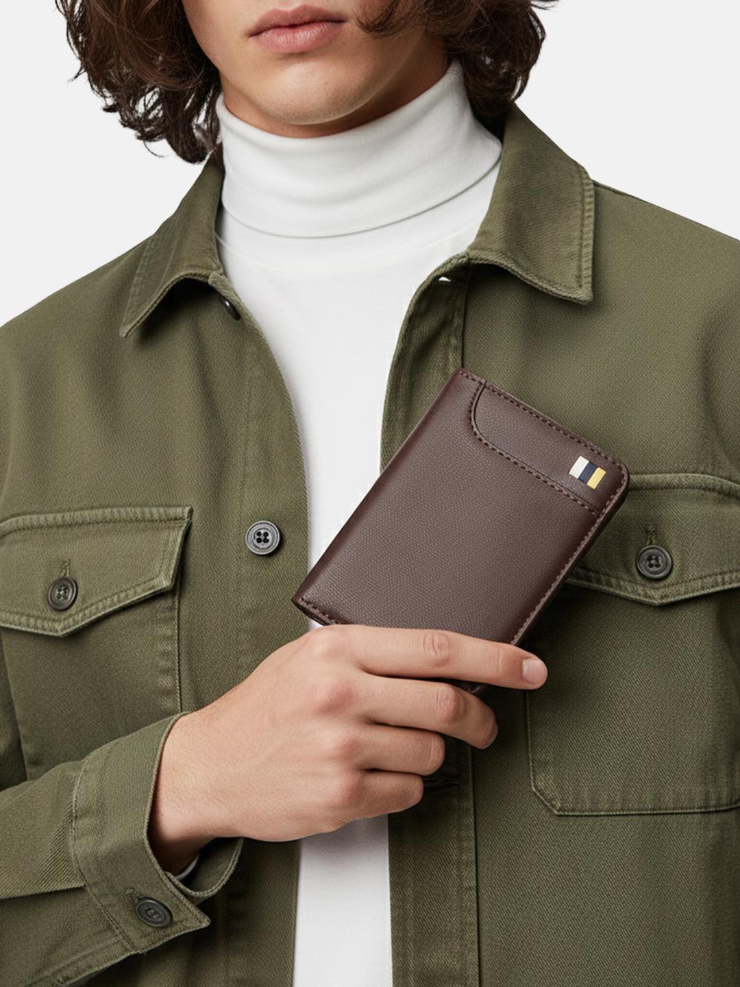 Buy Allen Solly Men Textured Leather Two Fold Wallet - Wallets for Men ...