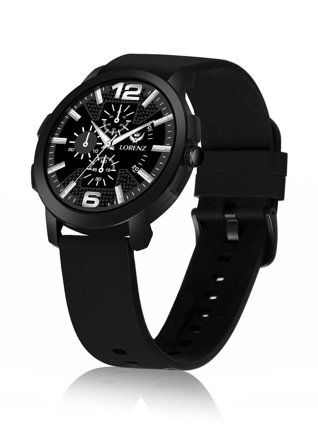 Buy LORENZ Men Brass Dial & Straps Analogue Date Aperture Watch MK 501S ...
