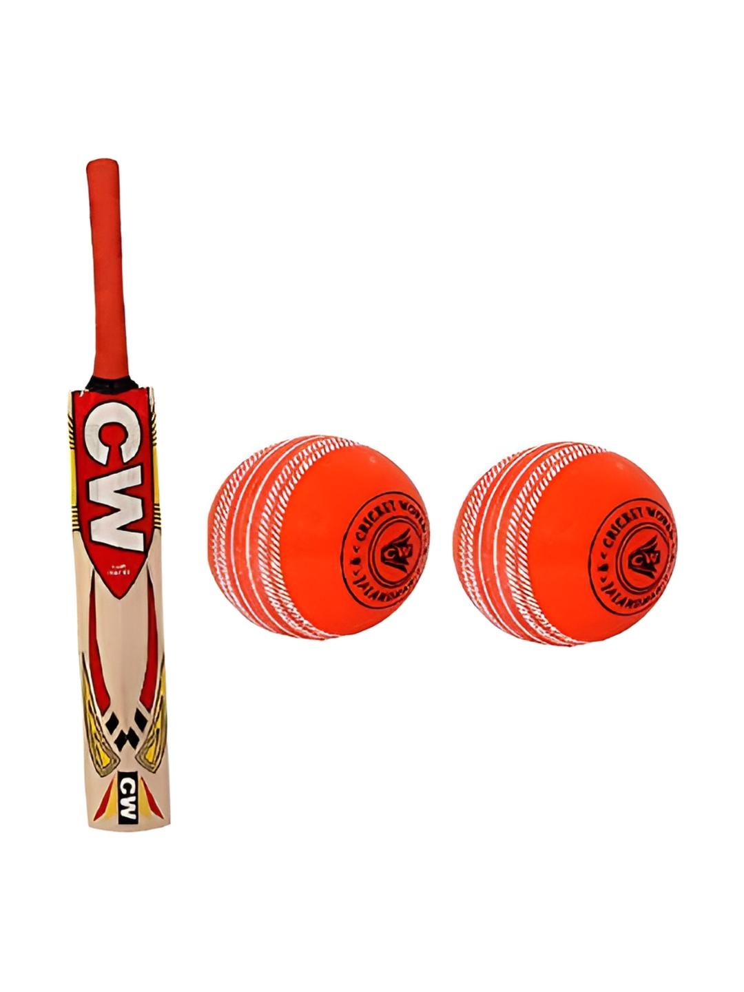 Buy CW Kashmir Willow Cricket Bat Tennis Ball - Bats for Men 32728942 ...