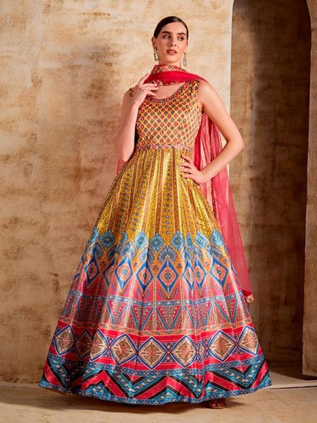 Buy Neerus Tribal Print Maxi Dress - Dresses for Women 32754171 | Myntra