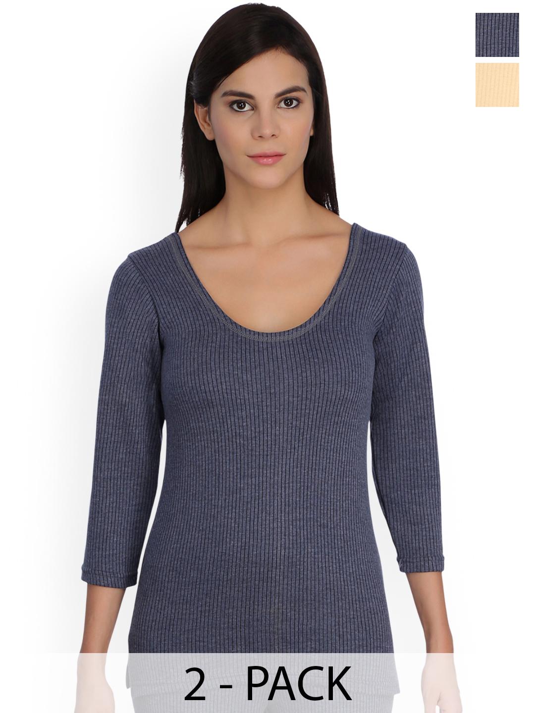 Buy Selfcare Striped Thermal Tops - Thermal Tops for Women 32715627 ...
