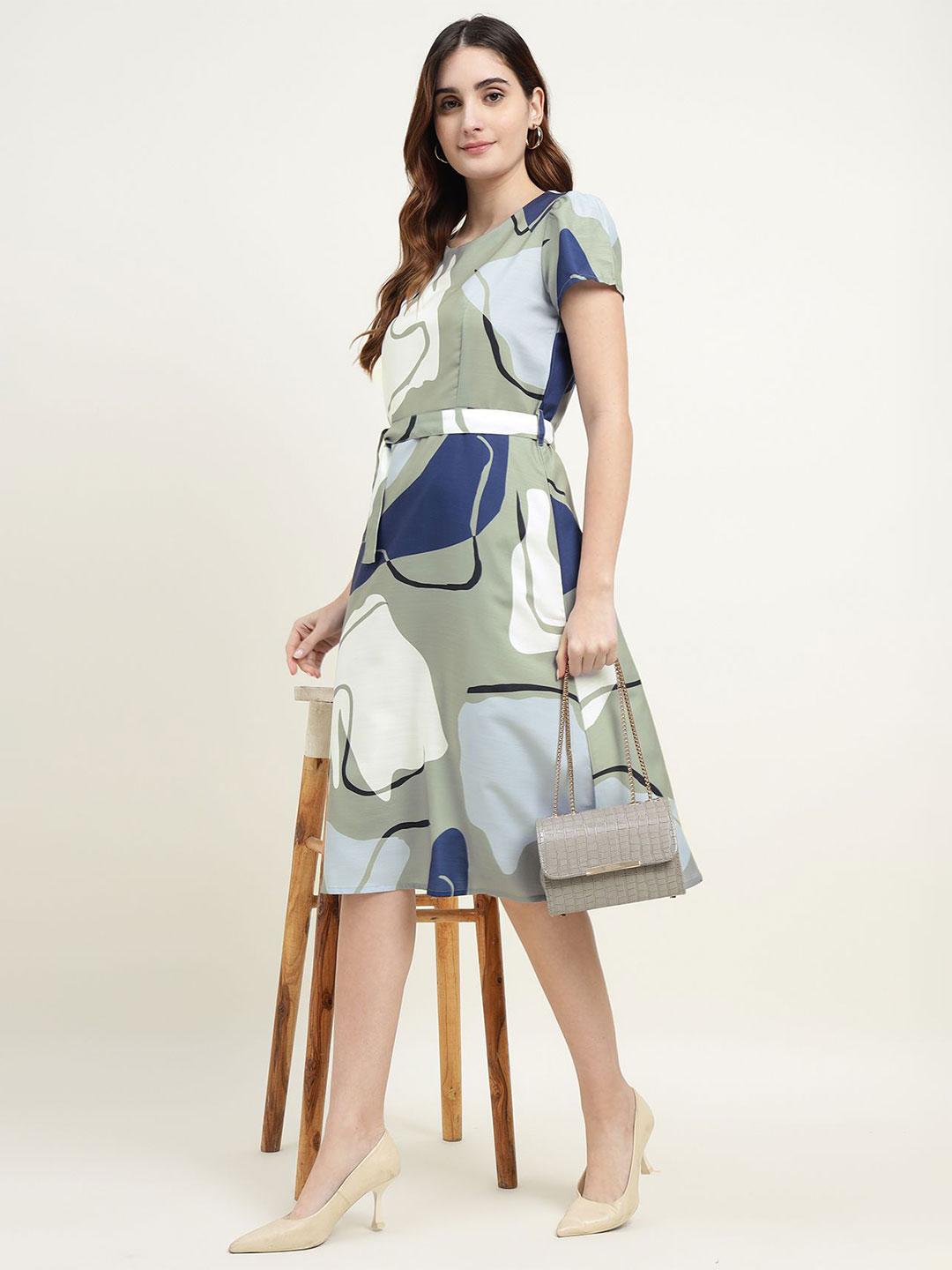 Buy ZARI Print A Line Dress - Dresses for Women 32817141 | Myntra