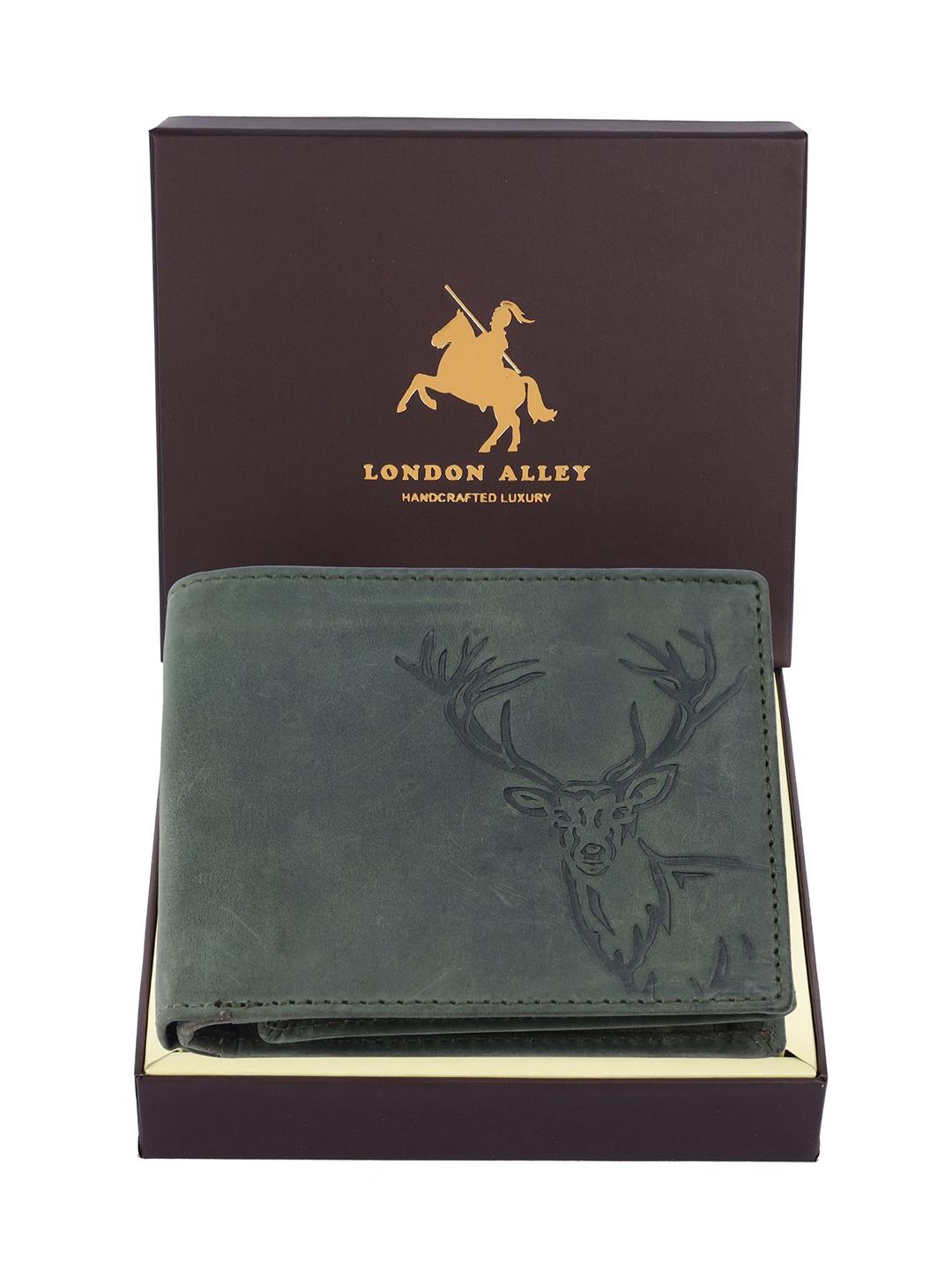 Buy LONDON ALLEY Men Textured Leather Two Fold Wallet - Wallets for Men ...