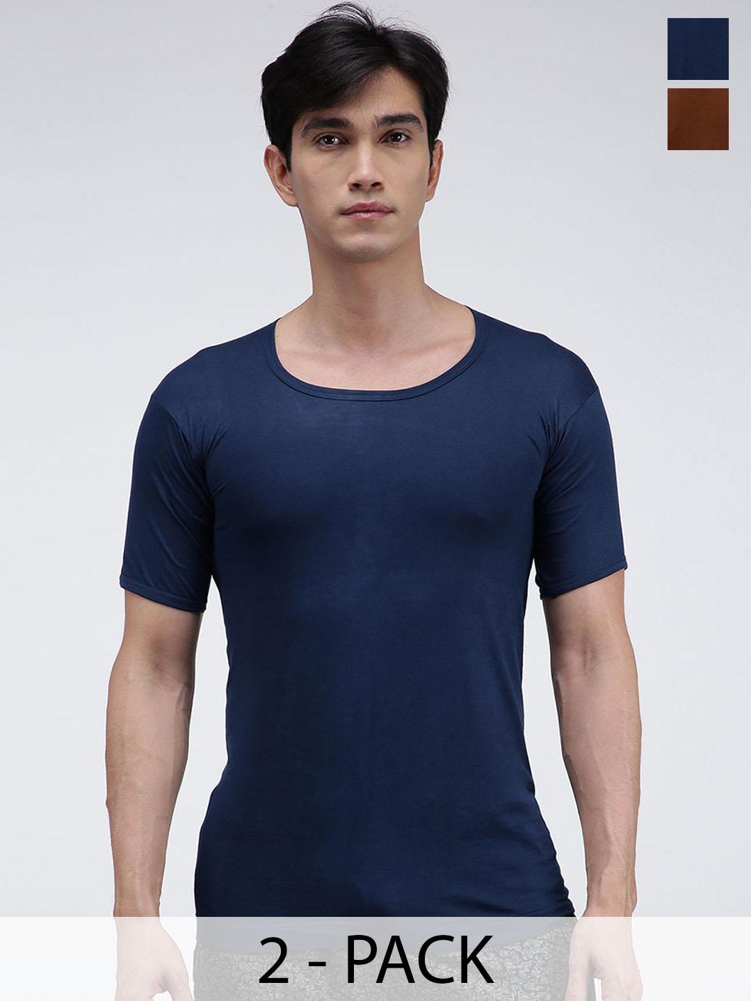 Buy AMUL COMFY Men Pack Of 2 Pure Cotton Undershirt Vests - Innerwear ...