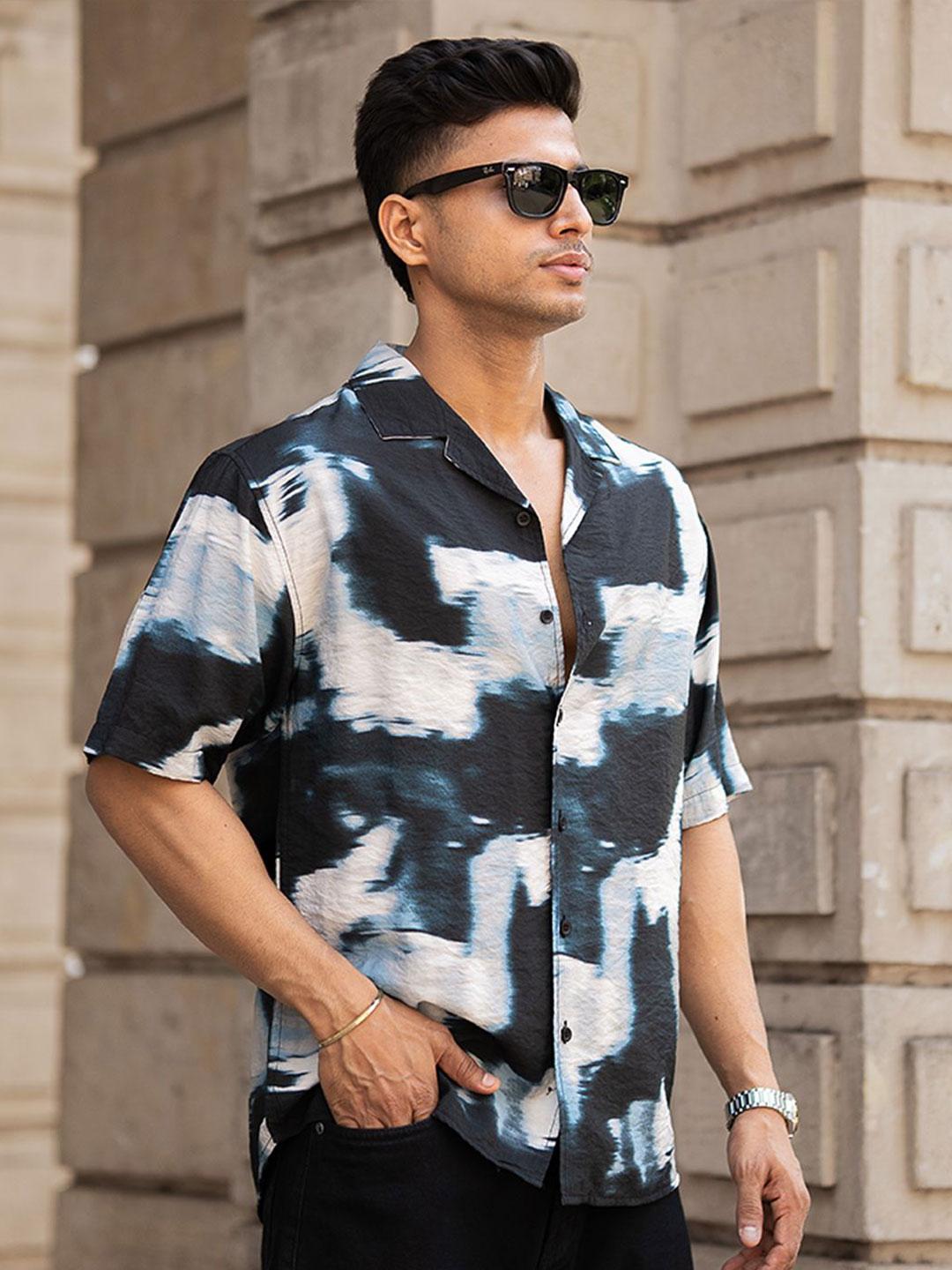 Buy Powerlook Men Opaque Printed Casual Oversized Shirt - Shirts for ...