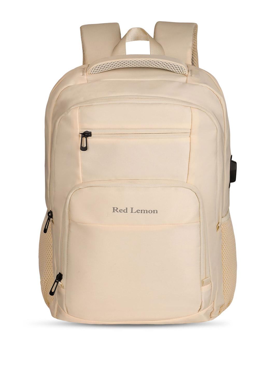 Buy Red Lemon Swiss Cut Design Laptop Backpack With Rain Cover ...