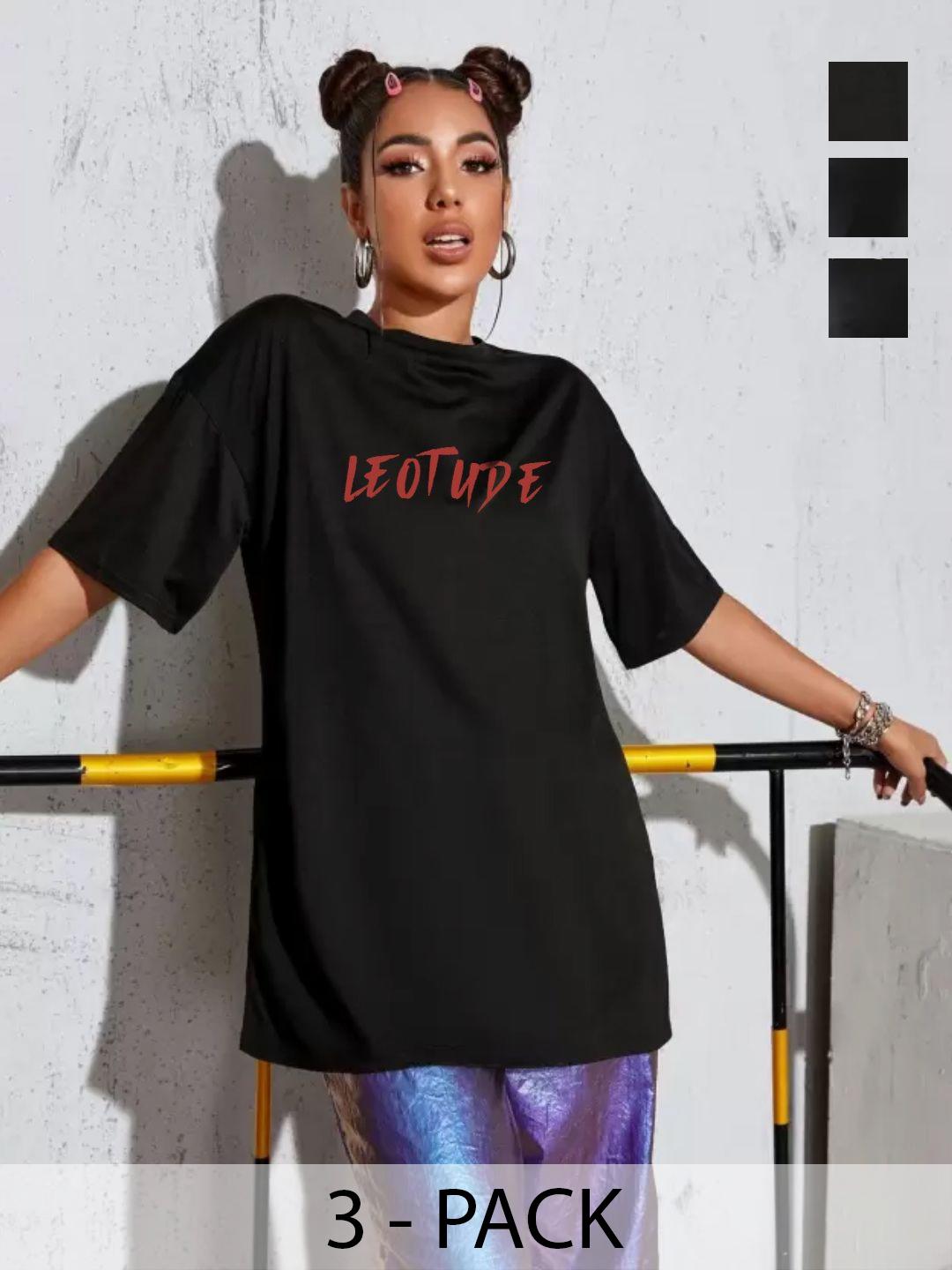Buy Leotude Women 3 Printed T Shirt - Tshirts for Women 32861172 | Myntra