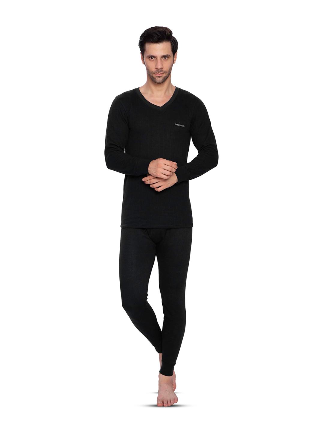 Buy Lux Cozi V Neck Full Sleeves Thermal Set - Thermal Set for Men ...