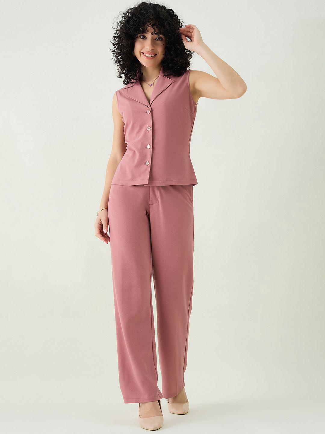Buy Aayu Shirt Collar Waistcoat With Trousers - Co Ords for Women ...