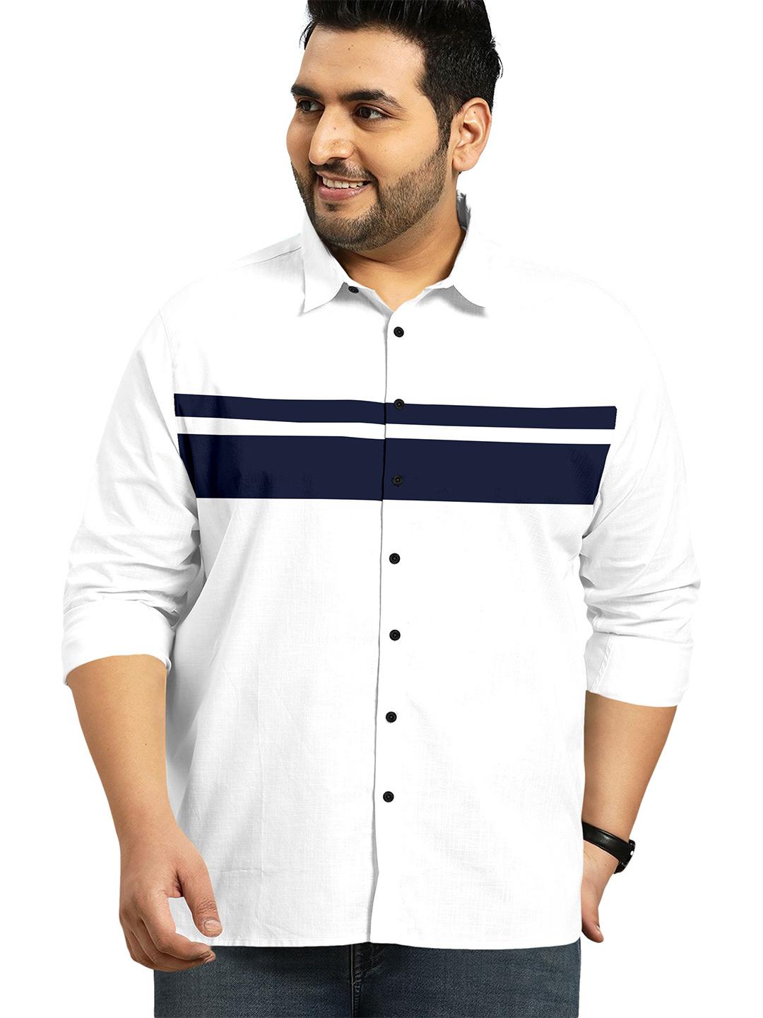 Buy Aloof Men Classic Horizontal Stripes Opaque Casual Shirt - Shirts ...