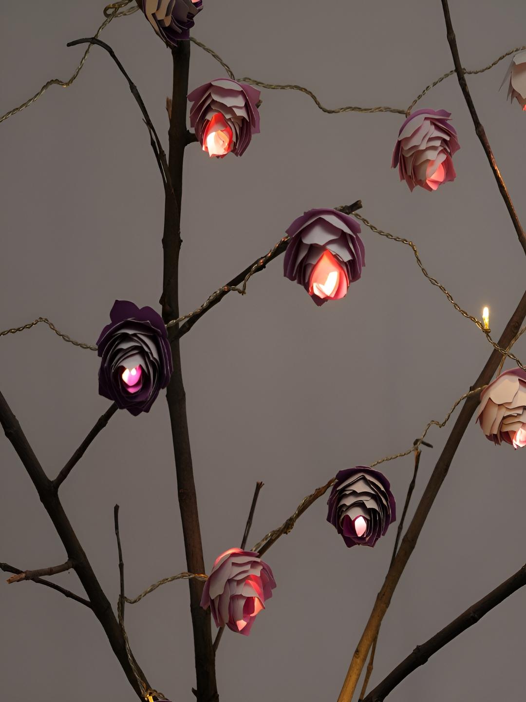 Buy FIG Purple & Pink Lush Bloom String Light - String Lights for ...