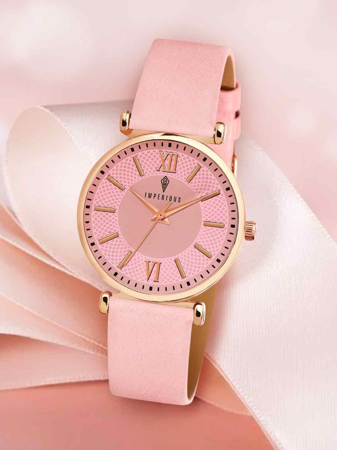 Buy Imperious The Royal Way Women Embellished Dial & Leather Straps ...