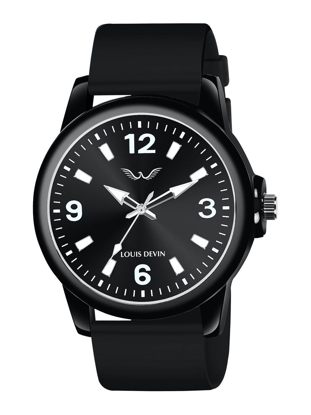 Buy LOUIS DEVIN Men Brass Embellished Dial & Straps Analogue Watch LD ...