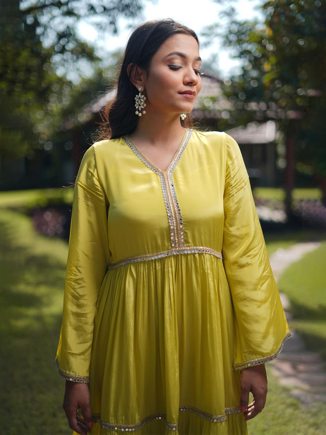 Buy Shades Of Sabi Viscose Fit & Flare Midi Dress - Dresses for Women ...