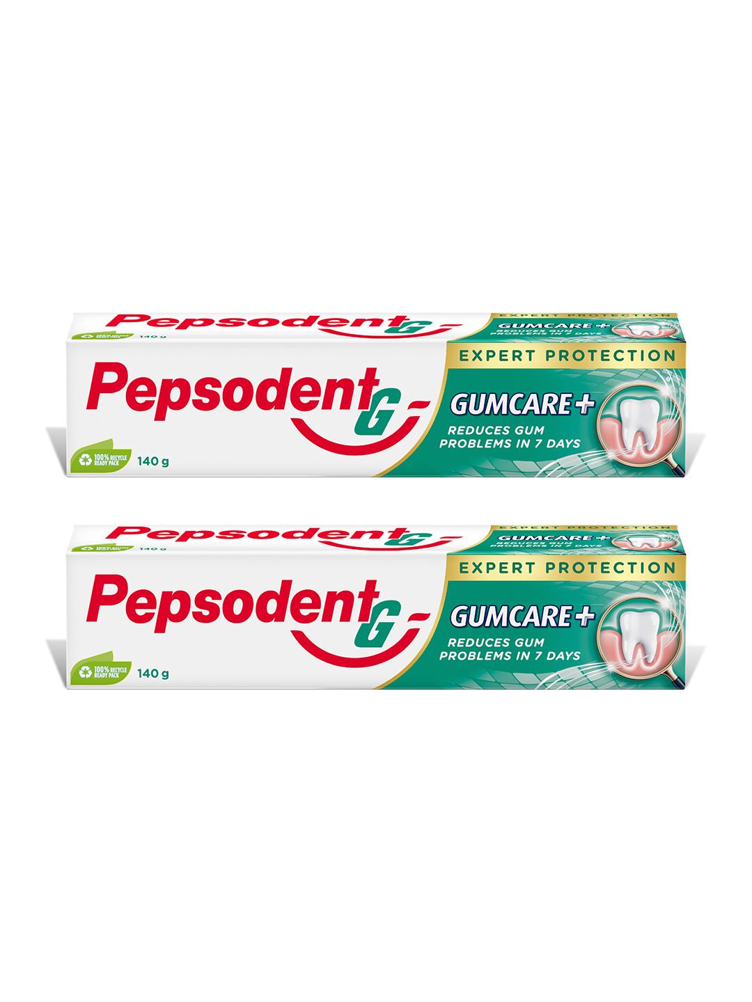 Buy Pepsodent Set Of 2 Gumcare + Expert Protection Toothpaste 140g Each ...