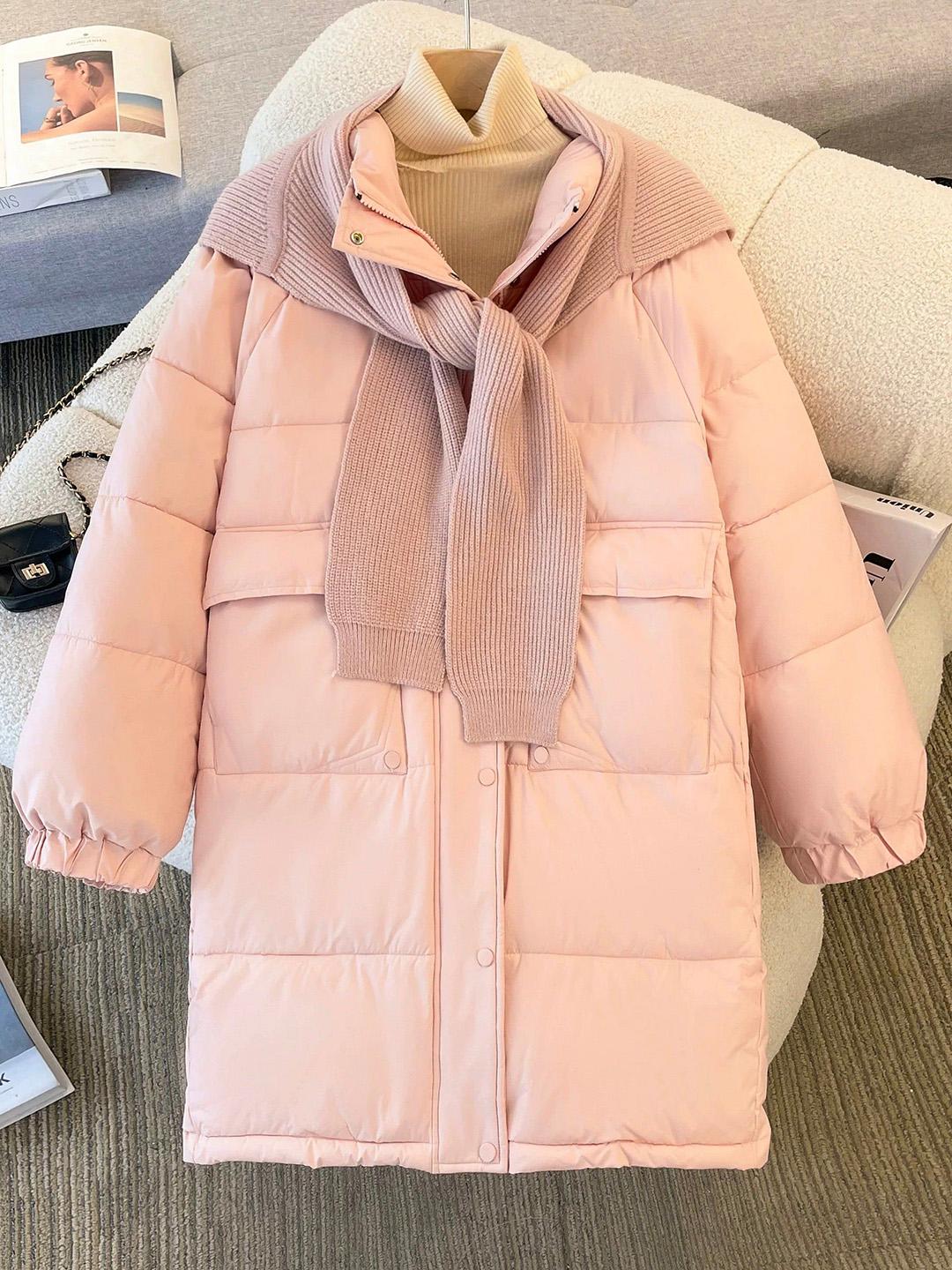 Buy Miss Mosa By Akanksha Peach Warsaw Warm Long Parka Jacket - Jackets ...