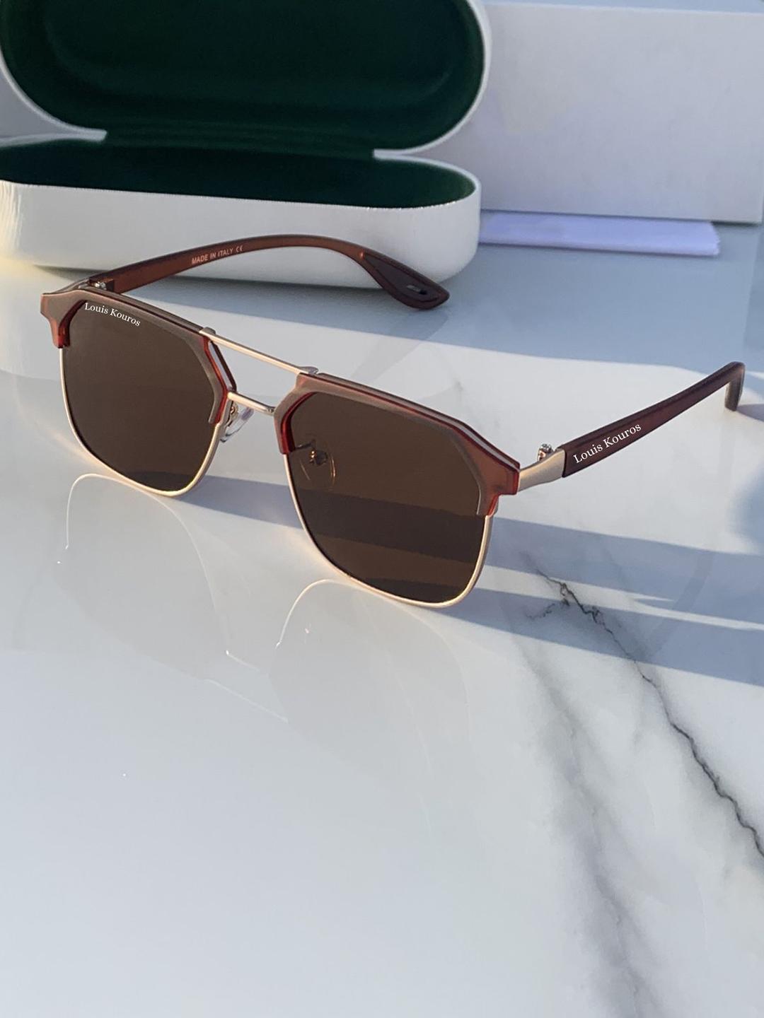 Buy LOUIS KOUROS Unisex Black Polarised And UV Protected Milano Lens ...