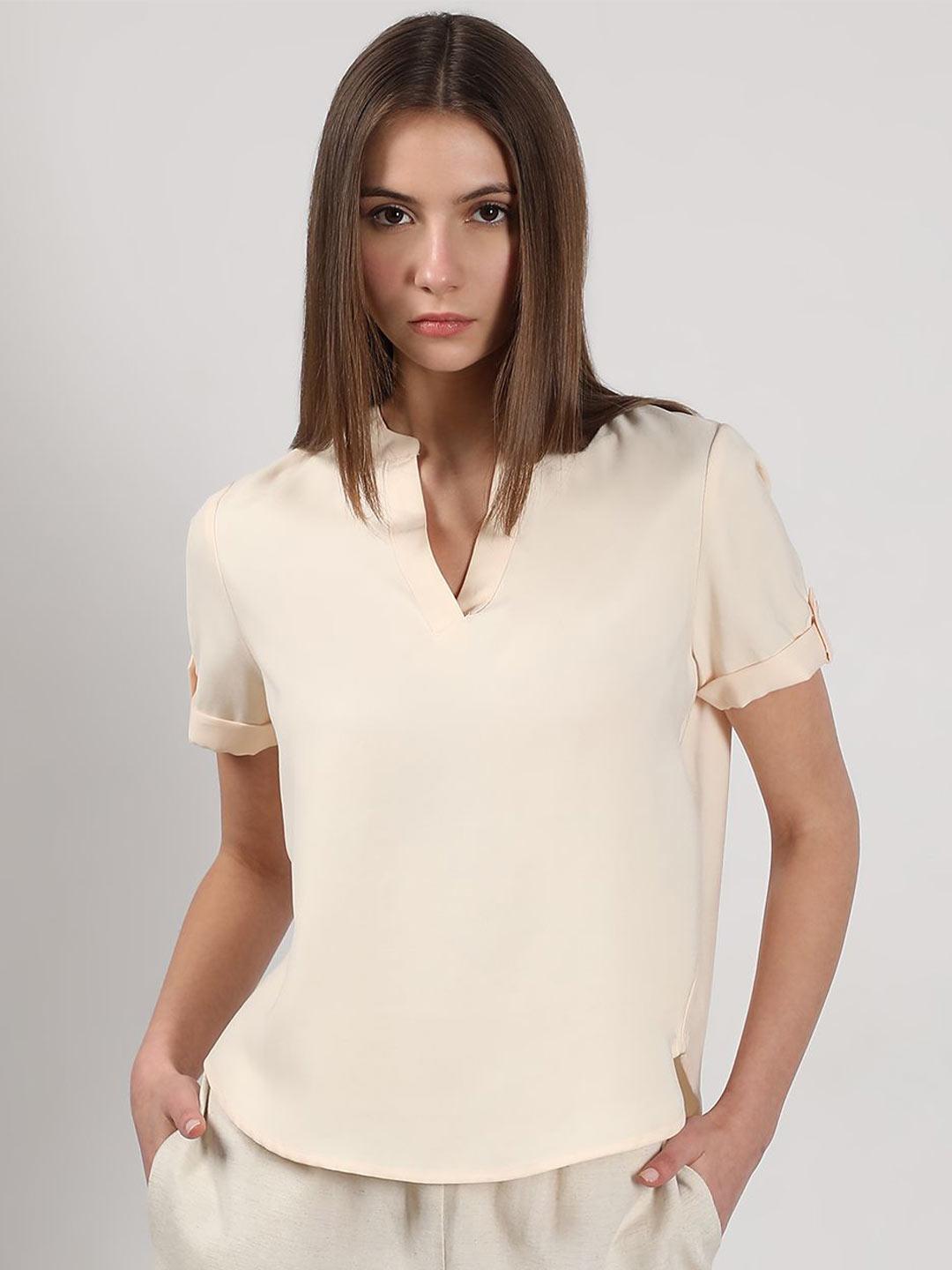 Buy Vero Moda Women Monochrome Top - Tops for Women 32644111 | Myntra
