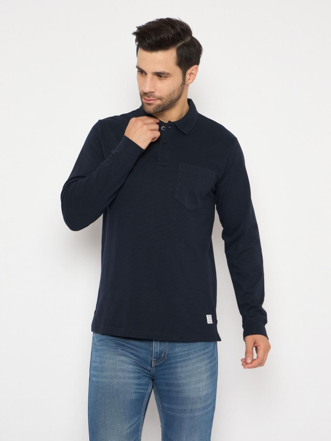 Buy NEVA Men Solid Polo Collar Cotton T Shirt - Tshirts for Men ...