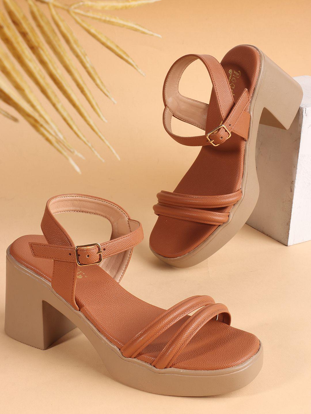 Buy The Roadster Lifestyle Co Women Stylish Trending Ethnic Block Heels ...