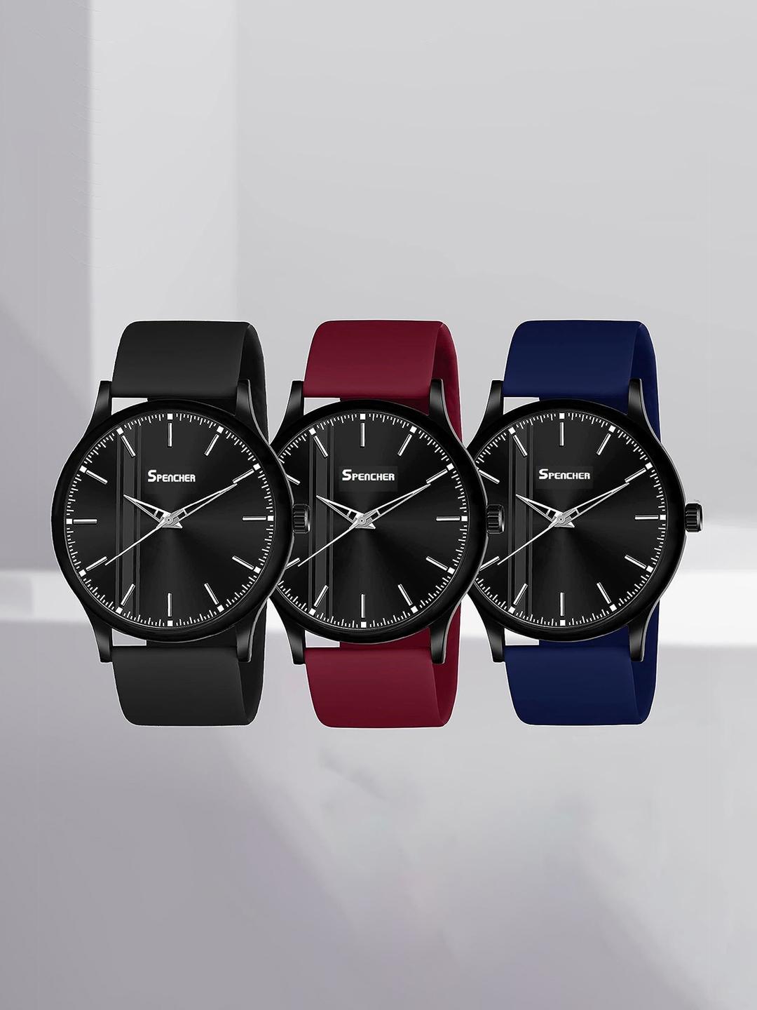 Buy SPENCHER Men Brass Dial & Straps Analogue Multi Function Watch Dope ...