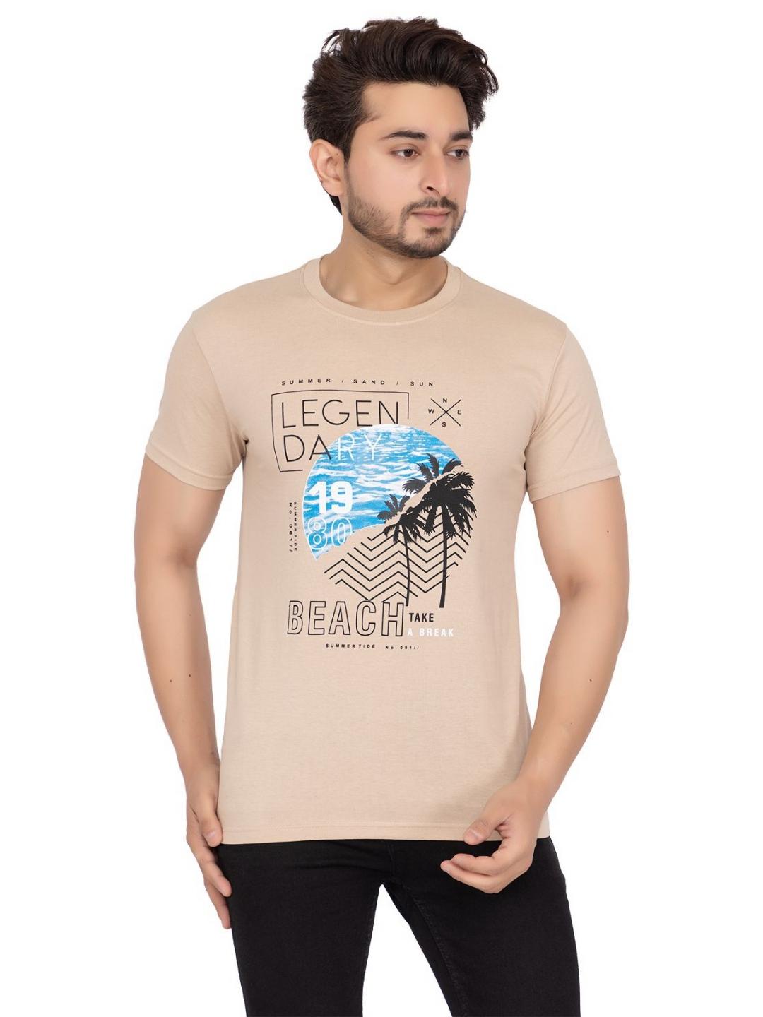 Buy Antiloop Men Graphic Printed Round Neck Cotton Slim Fit T Shirt ...