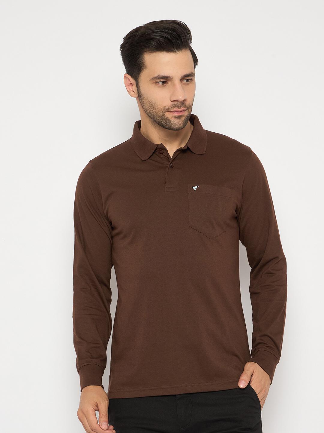 Buy NEVA Men Solid Polo Collar Cotton T Shirt - Tshirts for Men ...
