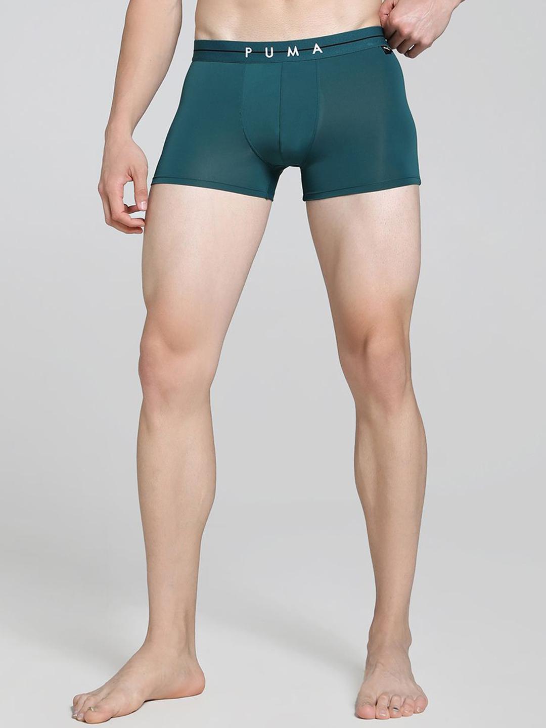 Buy Puma Men Printed Mid Rise Cotton Trunk 68634706 - Trunk for Men ...