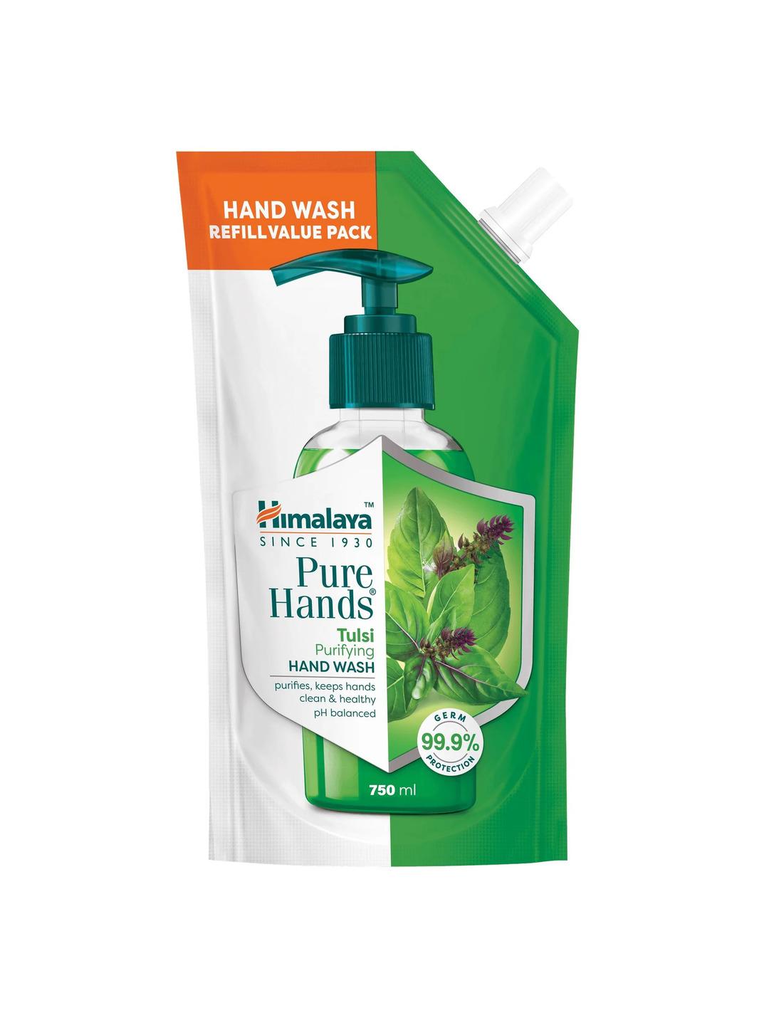 Buy Himalaya Pure Hands Tulsi Purifyng Hand Wash 750ml - Hand Wash for ...