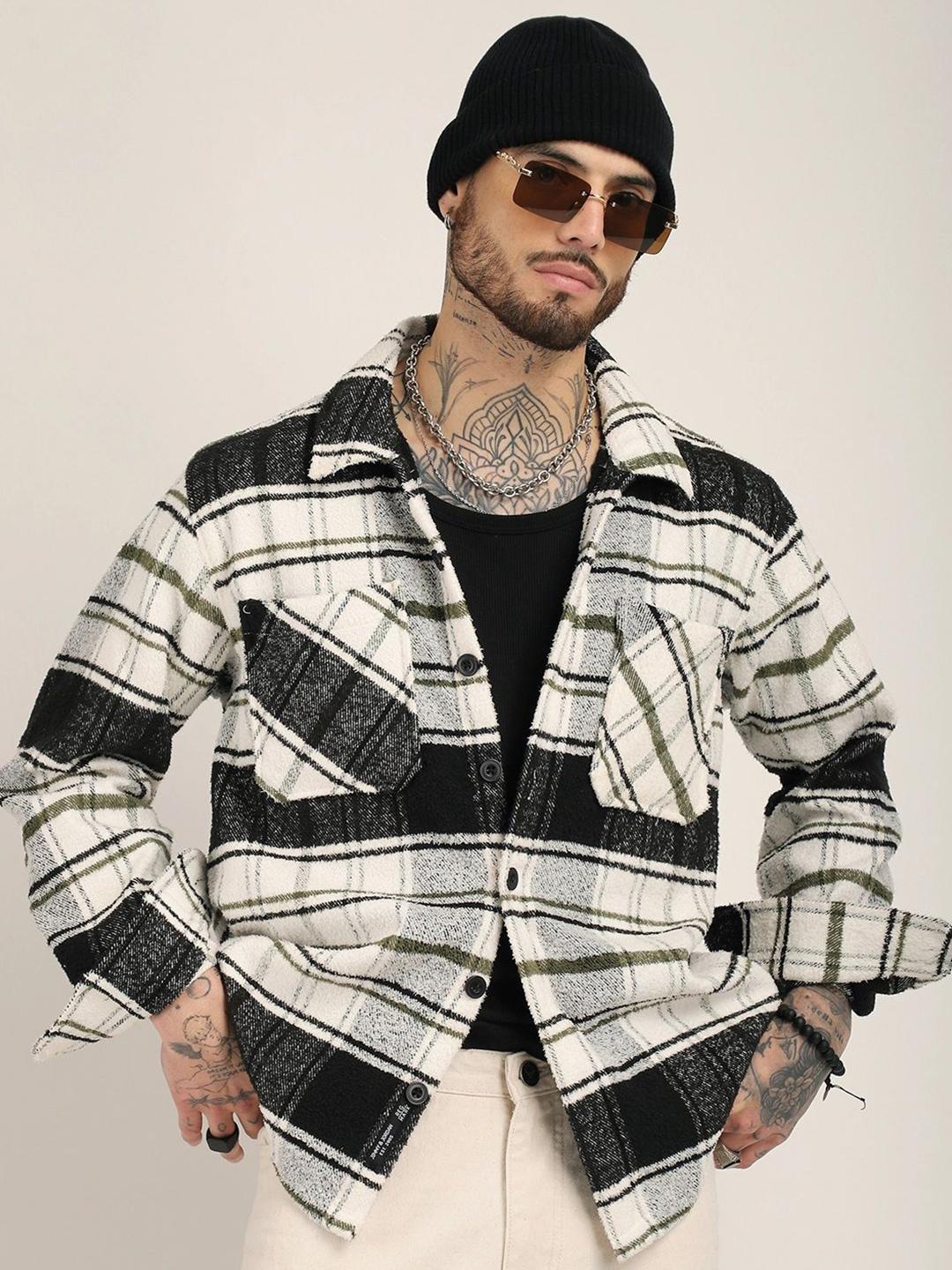 Buy JIMMY & JORDAN Men Standard Opaque Checked Casual Shirt - Shirts ...