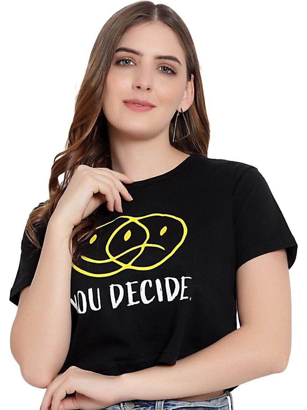 Buy DEEPMAYRA COLLECTION Women Printed Cotton High Low Crop Top - Tops ...